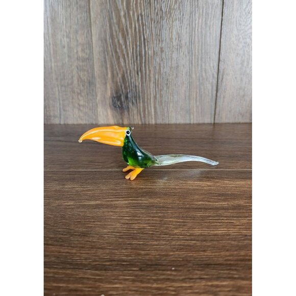 Murano | Art | Vintage Murano Green Blown Glass Toucan Bird Figurine ...